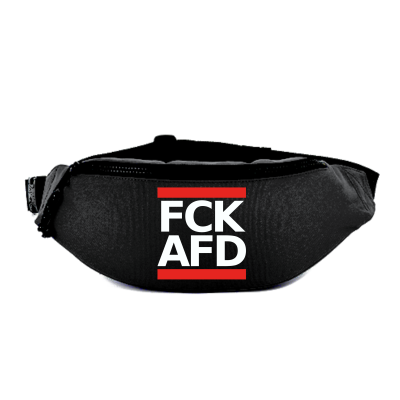 FCK AFD | Bauchtasche | Schwarz | Weiß | SW10288.1